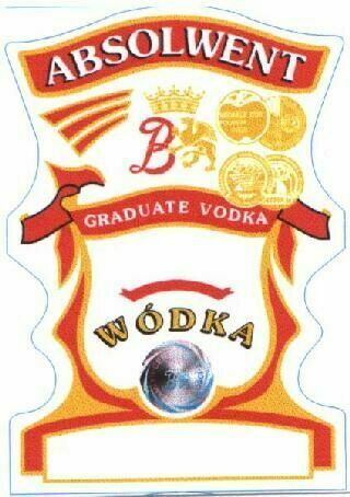 ABSOLWENT B GRADUATE VODKA WÓDKA - znak towarowy